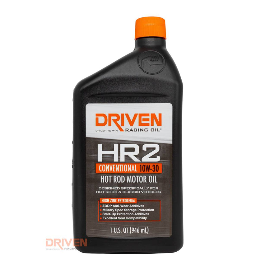 HR2 10W-30 Conventional Hot Rod Oil, quart – Driven Racing Oil
