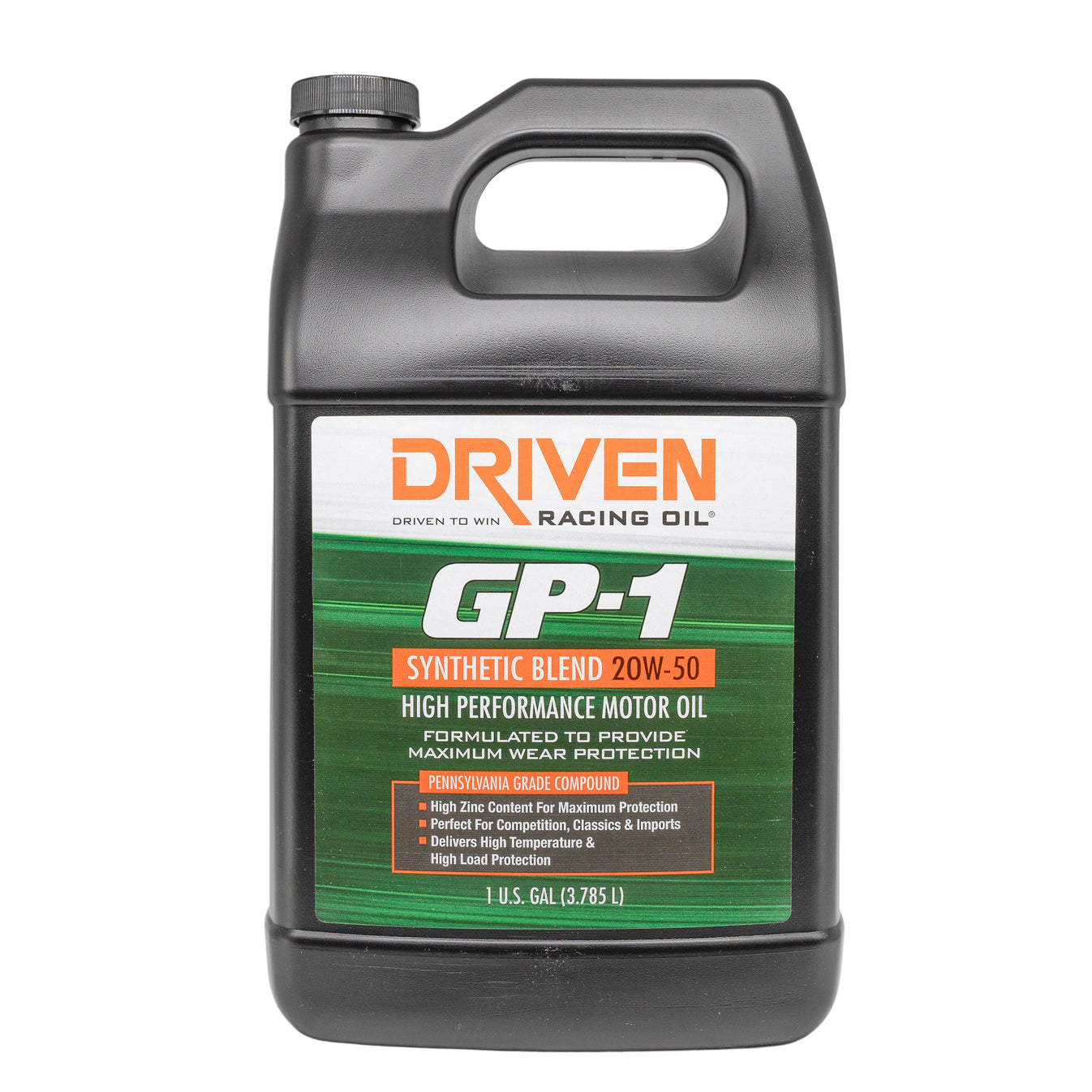 GP-1 Synthetic Blend 20W-50, Gallon – Driven Racing Oil