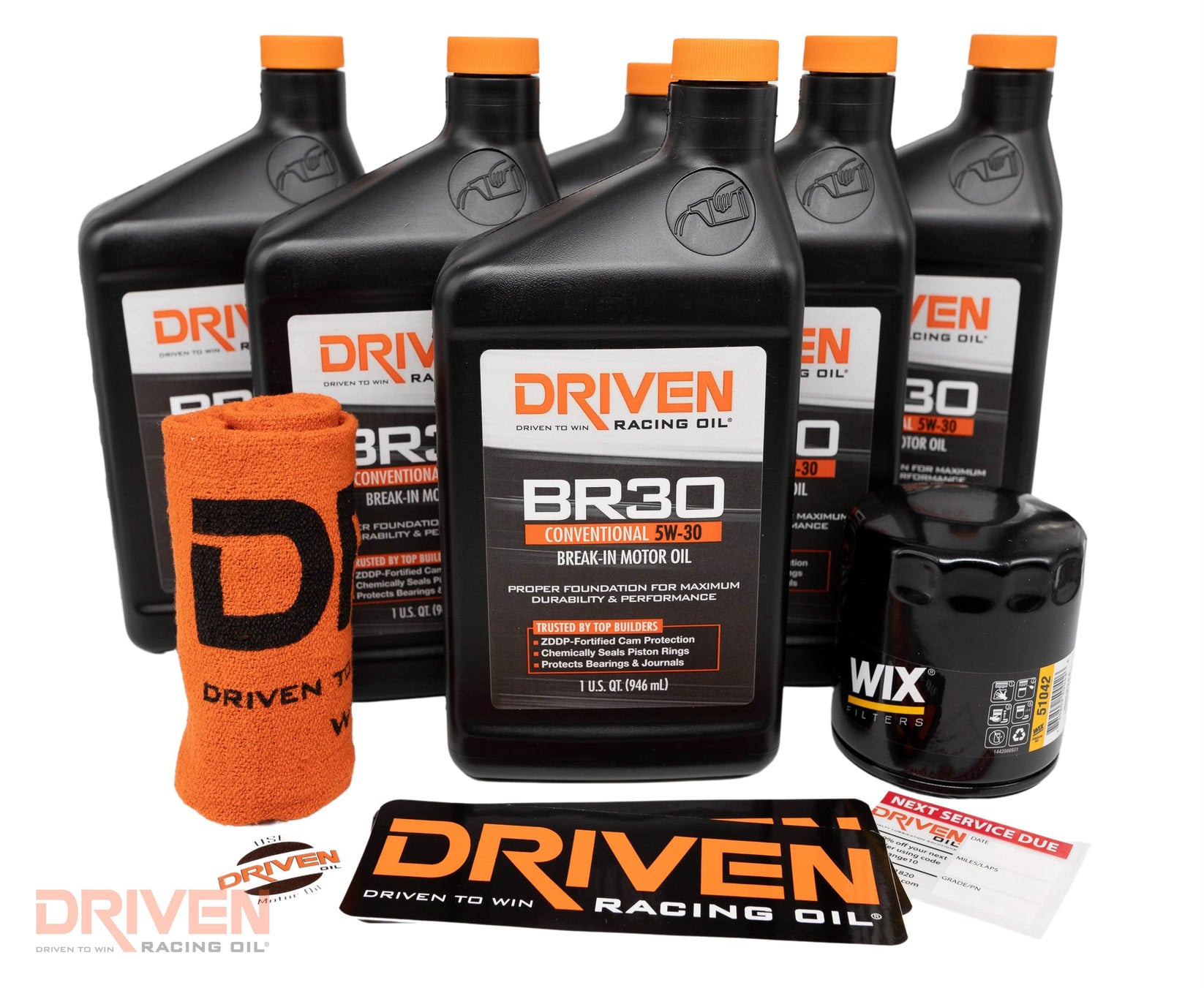 GM Gen III 1997-2006 LS Small Block 6 Quart BR30 5W-30 Break-In Oil Ki